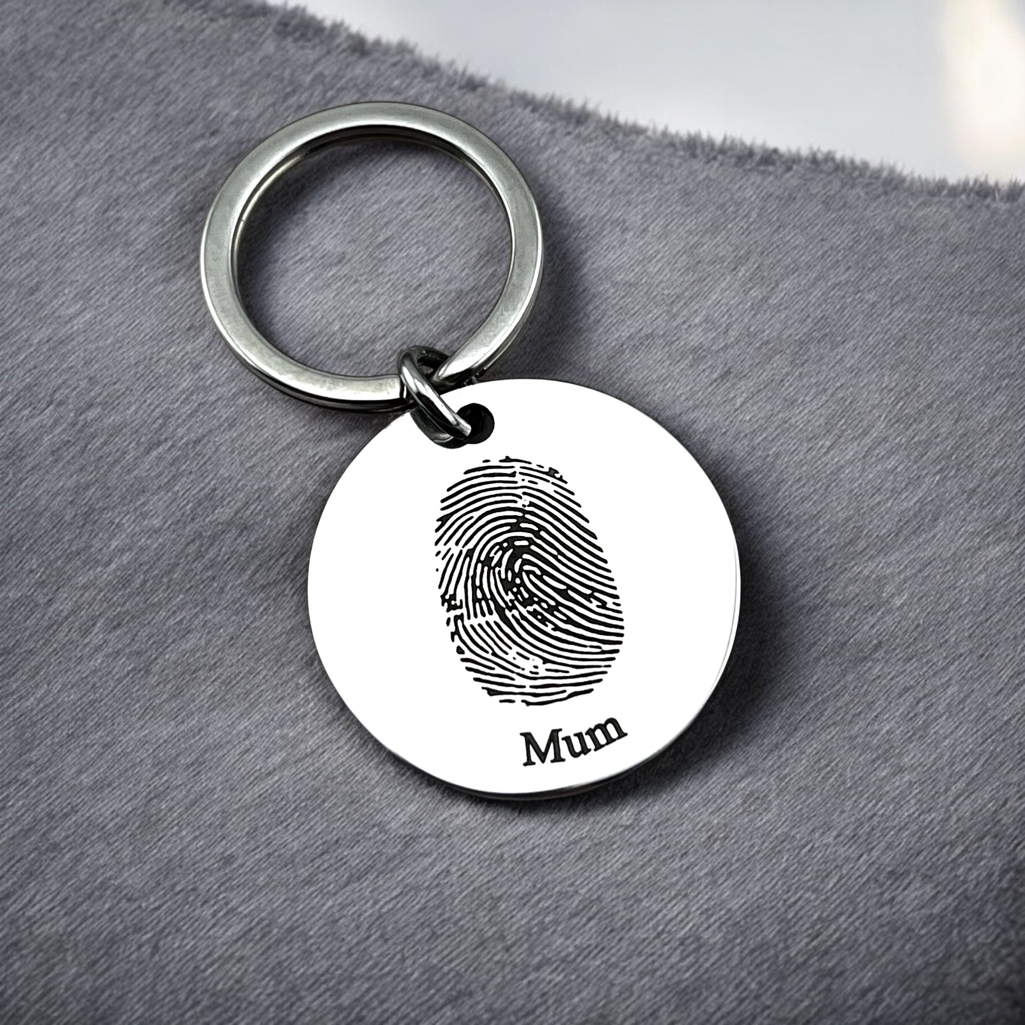 Fingerprint Classic Keychain | Memorial Jewellery – MemoriesMade