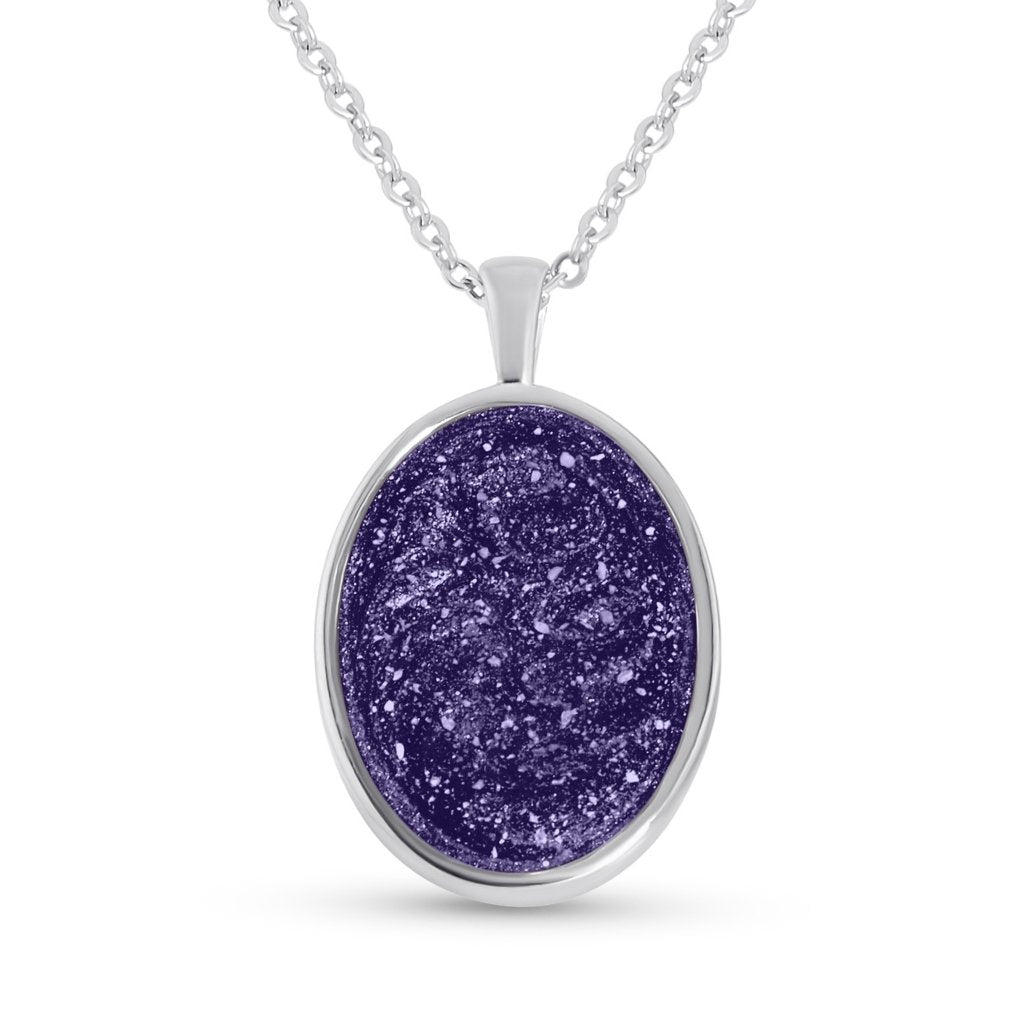 Oval Ashes Necklace | Memorial Jewellery – MemoriesMade