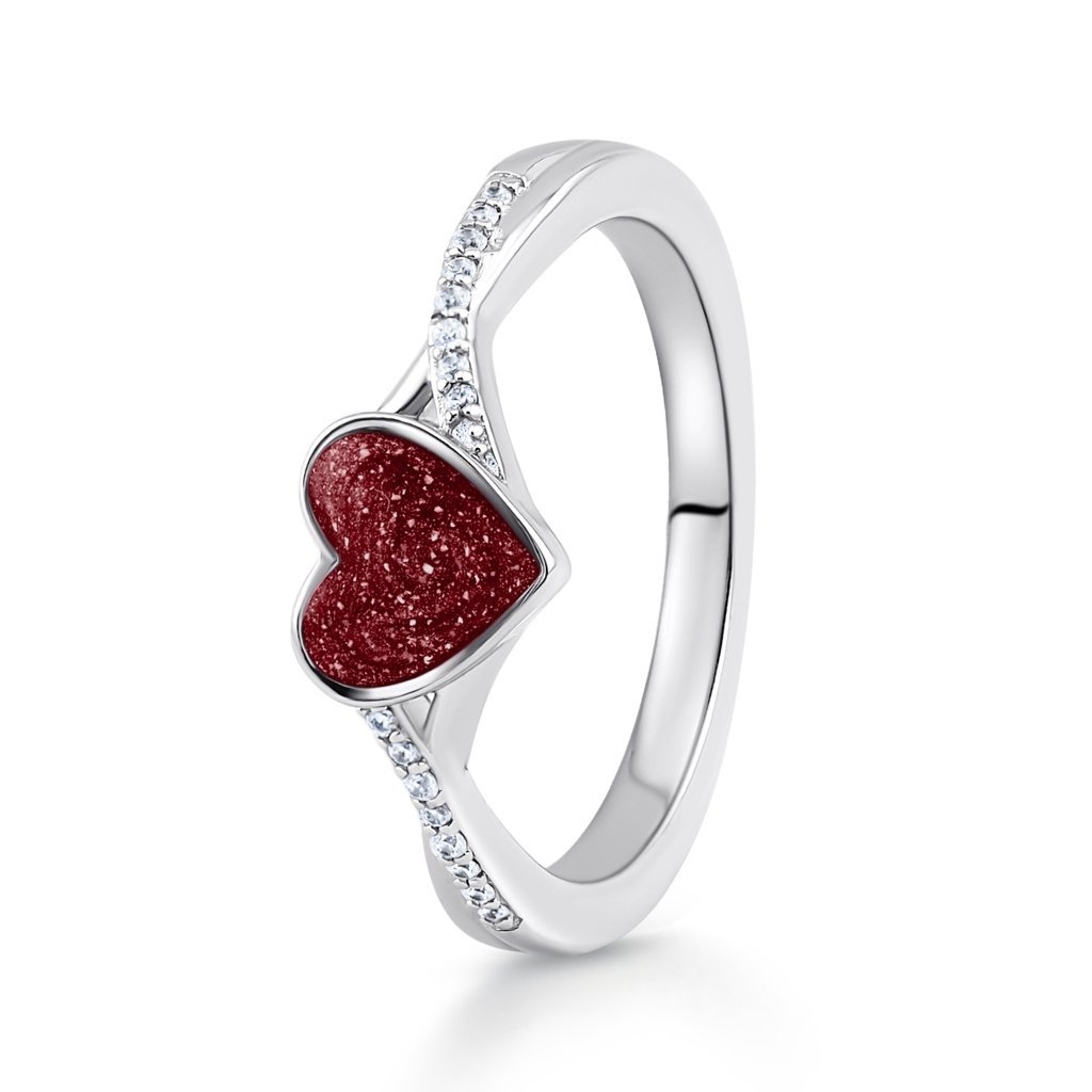 Serenity Heart Ashes Ring | Memorial Jewellery – MemoriesMade